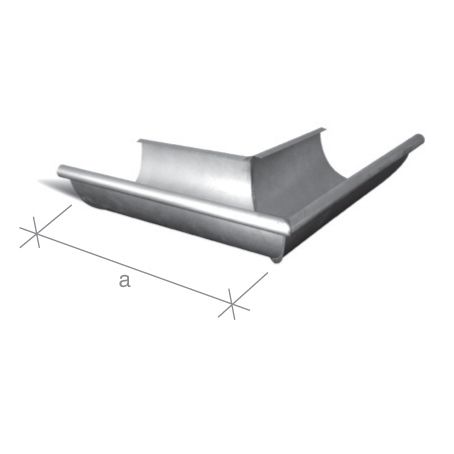 ACHARD - Équerre extérieure longue soudé zinc 333 BE boudin diamètre 18 ...