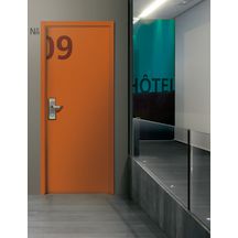 JELD-WEN - Bloc-porte plane acoustique 38 dB/coupe-feu EI30 - 1 vantail ...