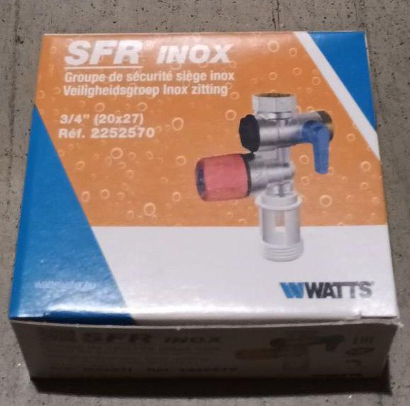 WATTS - Groupe de sécurité chauffe-eau 20x27 inox Réf 2252570 | POINT.P