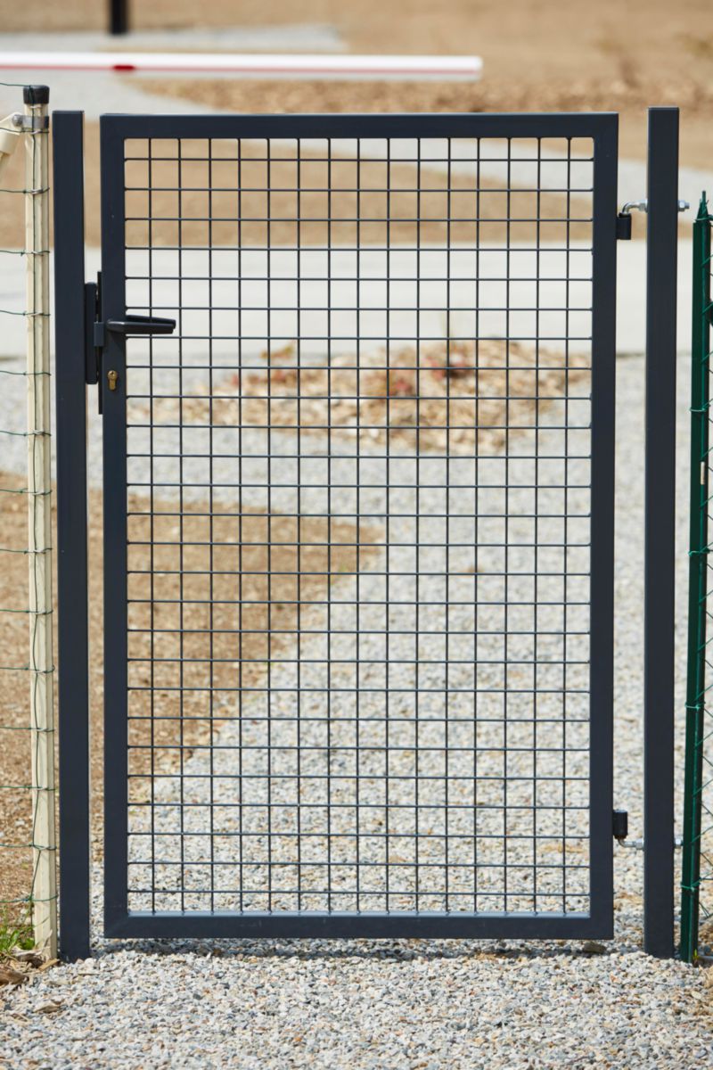 DIRICKX - Portillon Eco Garden+ gris largeur 1m hauteur 1,25m Réf ...