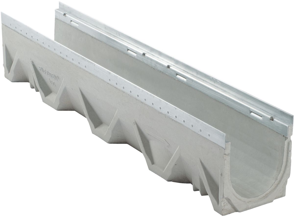 BIRCO - Caniveau FILCOTEN TEC DN 200 0/0 avec grille fonte C250 en 1m ...