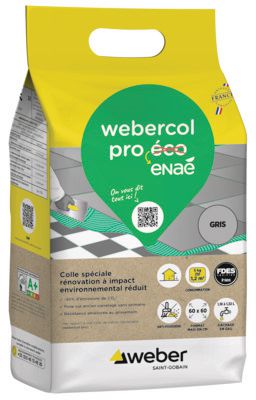 WEBER - Colle spéciale rénovation webercol pro enaé - gris - sac de 5 ...