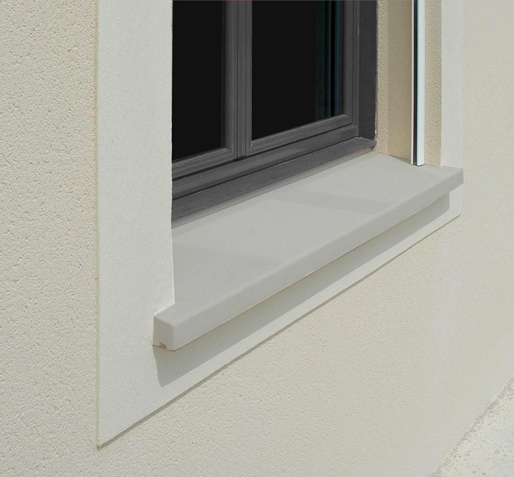 WESER - Appuis de fenêtre Tradition en béton L. 210 x l. 34 cm - gris ...