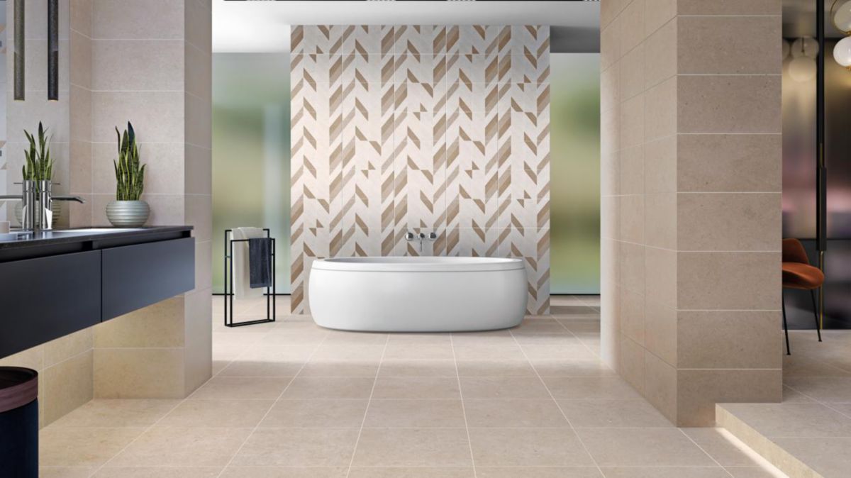 CEREV - Faïence murale Antica - ton white mat - 24,7x44,7 cm | POINT.P