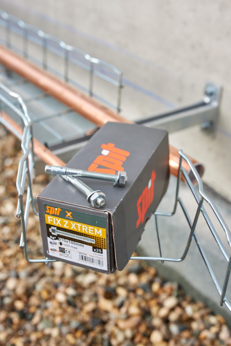 SPIT - Goujon d'ancrage pour béton fissuré, non fissuré et zones sismiques FIX Z XTREM D8x65/5 ...