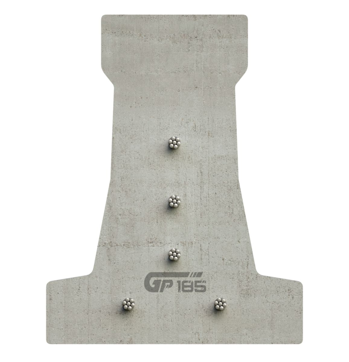 KP1 - Poutrelle grande portée sans étais GP 185 - H. 18 cm - l. 7 m | POINT.P