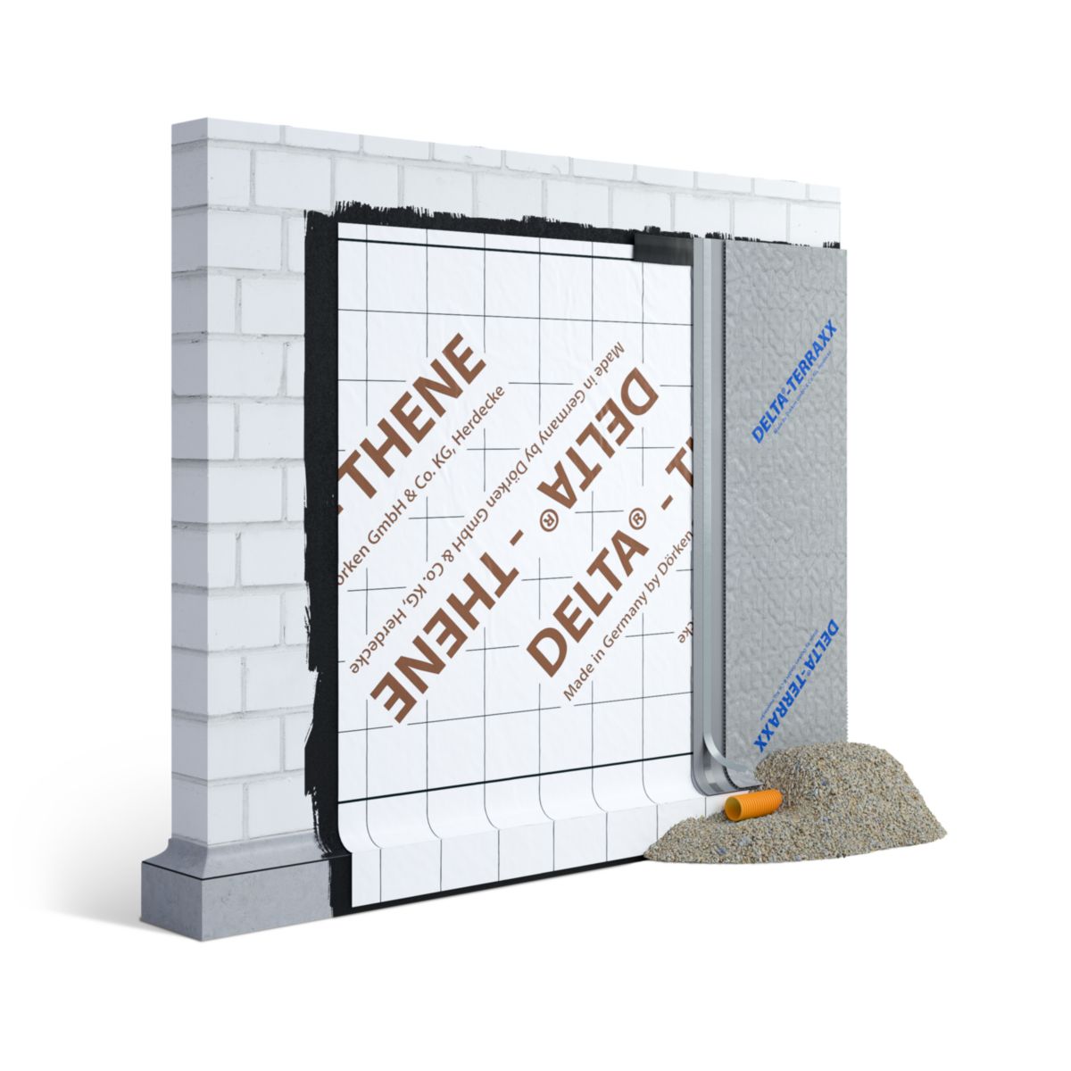 DELTA - Membrane d'étanchéité auto-adhésive parois enterrées DELTA ...