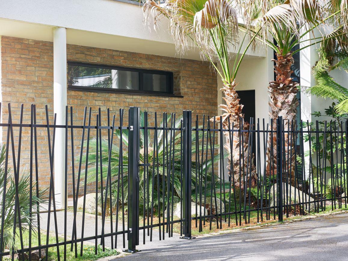 DIRICKX - Portillon Elixir Tao sur platine - acier galvanisé - noir RAL ...