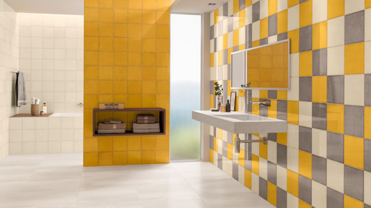 CEREV - Carrelage mural faïence Juicy - azure brillant - 9,7x29,7 cm ...