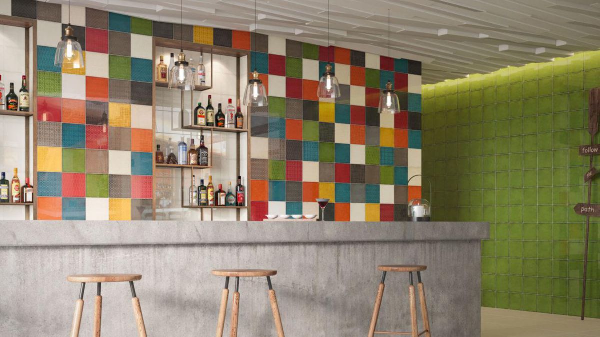 CEREV - Carrelage mural faïence Juicy Cerev - light mix décor - 19,7x19 ...