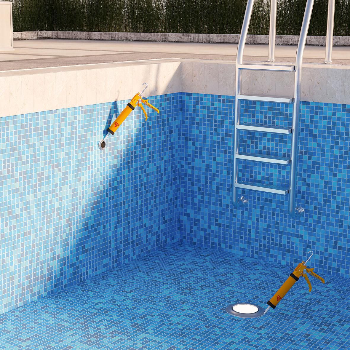 SIKA - Sikaseal 163 silicone piscine et bassin translucide - cartouche ...