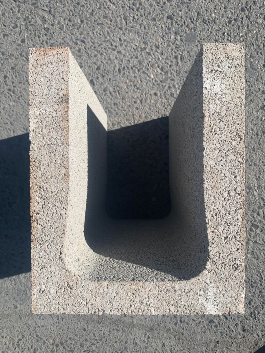 EXINCOURT BETON - Bloc béton U chainage TechniBloc béton 330 x 200 x ...