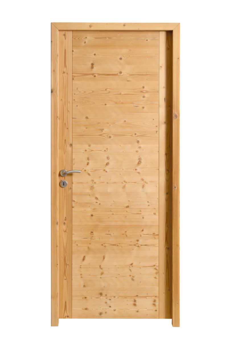 ROZIERE - Bloc-porte bois massif à rive droite Aravis - sapin à nœuds ...