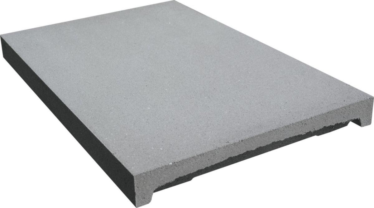 WESER - Chaperon de mur plat Optipose - gris - 49x33x4 cm | POINT.P