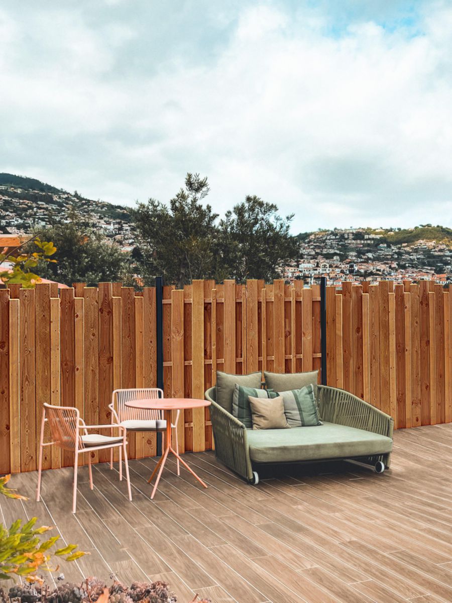 DEBARGE-BOIS - Clôture écran Vertika Eclipse - pin sylvestre brun ...