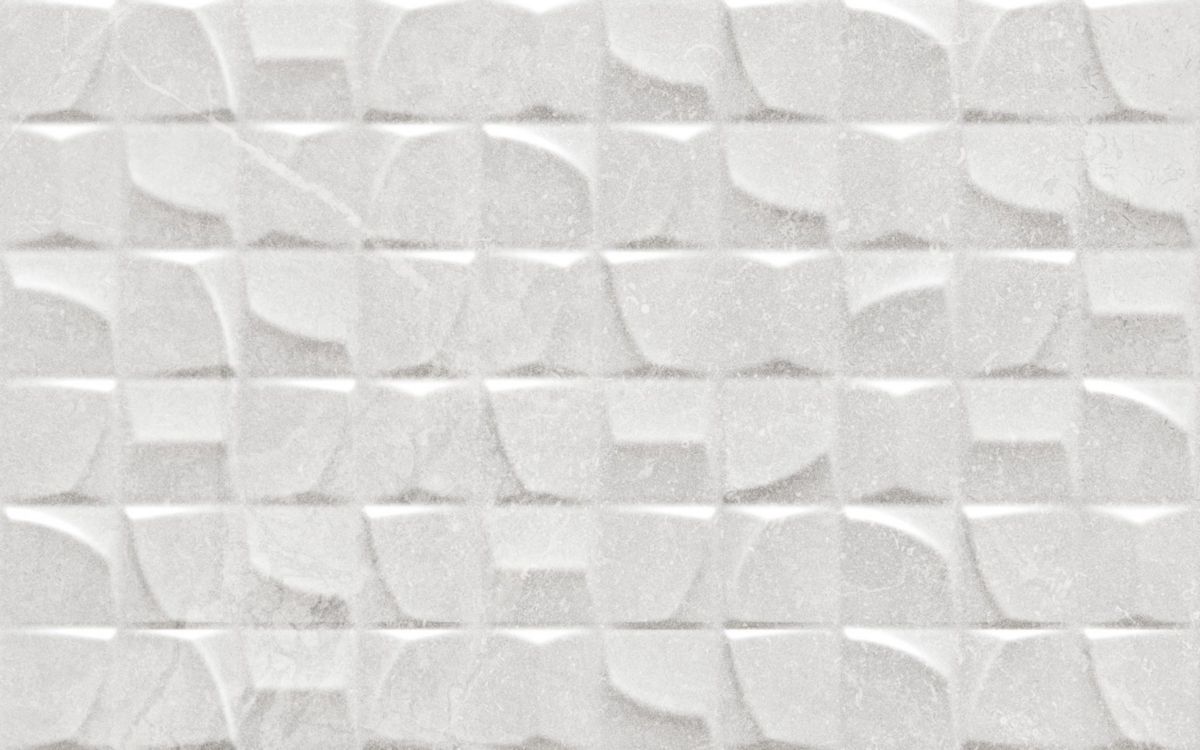 ARTE DECO - Carrelage mural en faïence Ombline - blanc décor - 25x40 cm ...