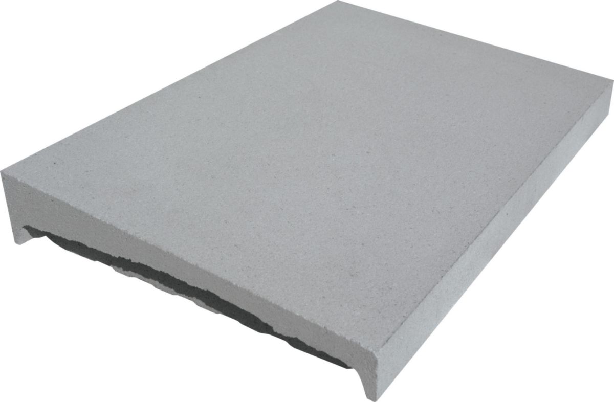 WESER - Chaperon de mur 1 pente Optipose - gris - 49x33x4/6,8 cm | POINT.P