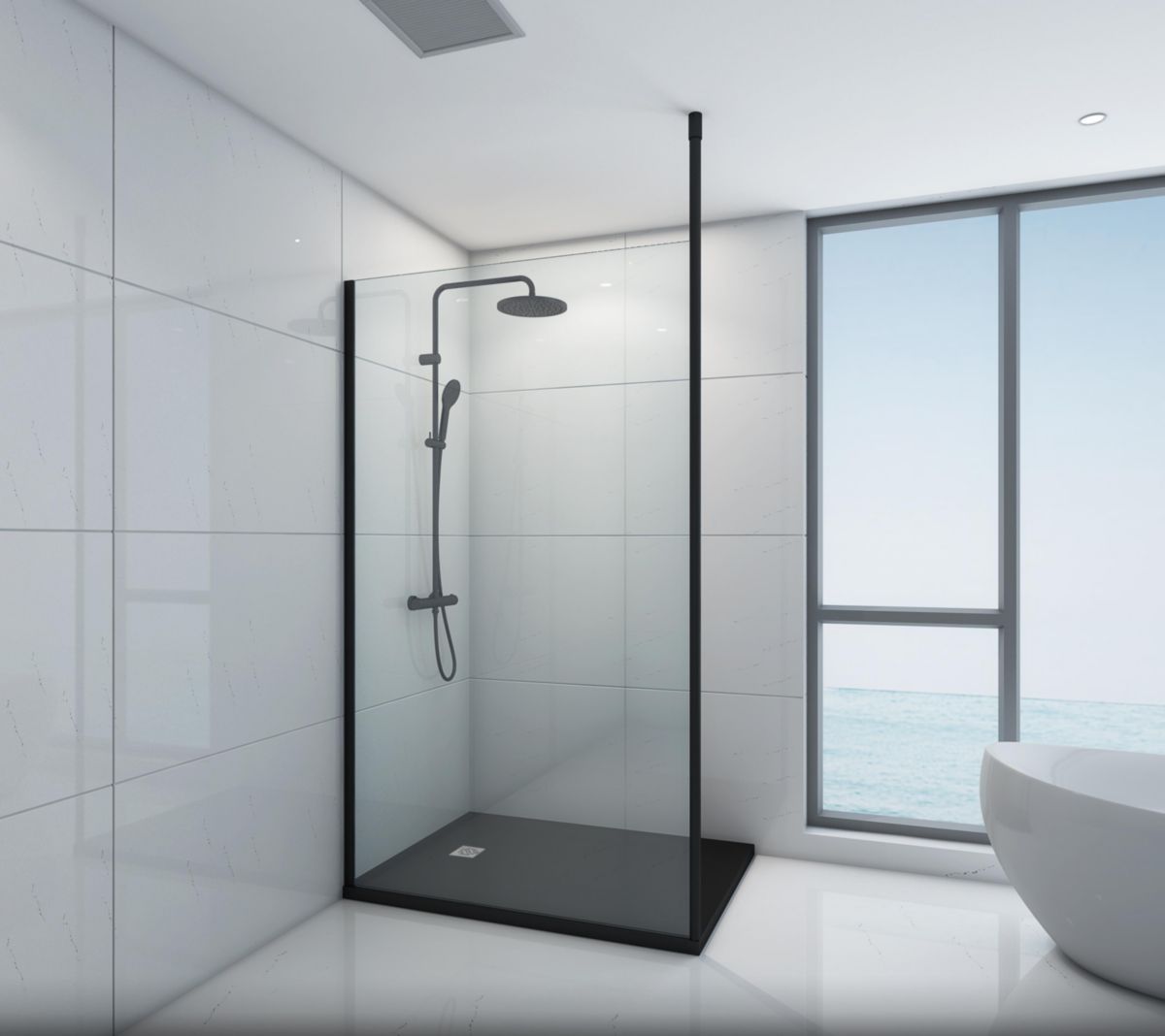 ALTERNA - Fixation mat plafond pour Alterna Concerto Walk black | POINT.P