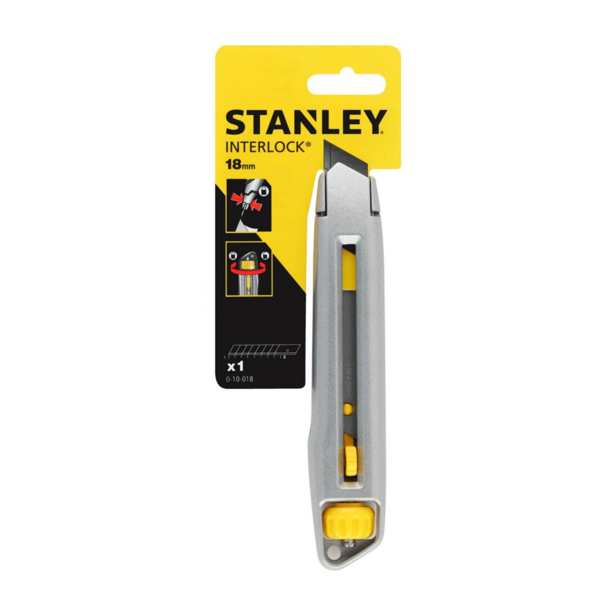 STANLEY - Cutter Interlock 18mm réf. 0-10-018 | POINT.P