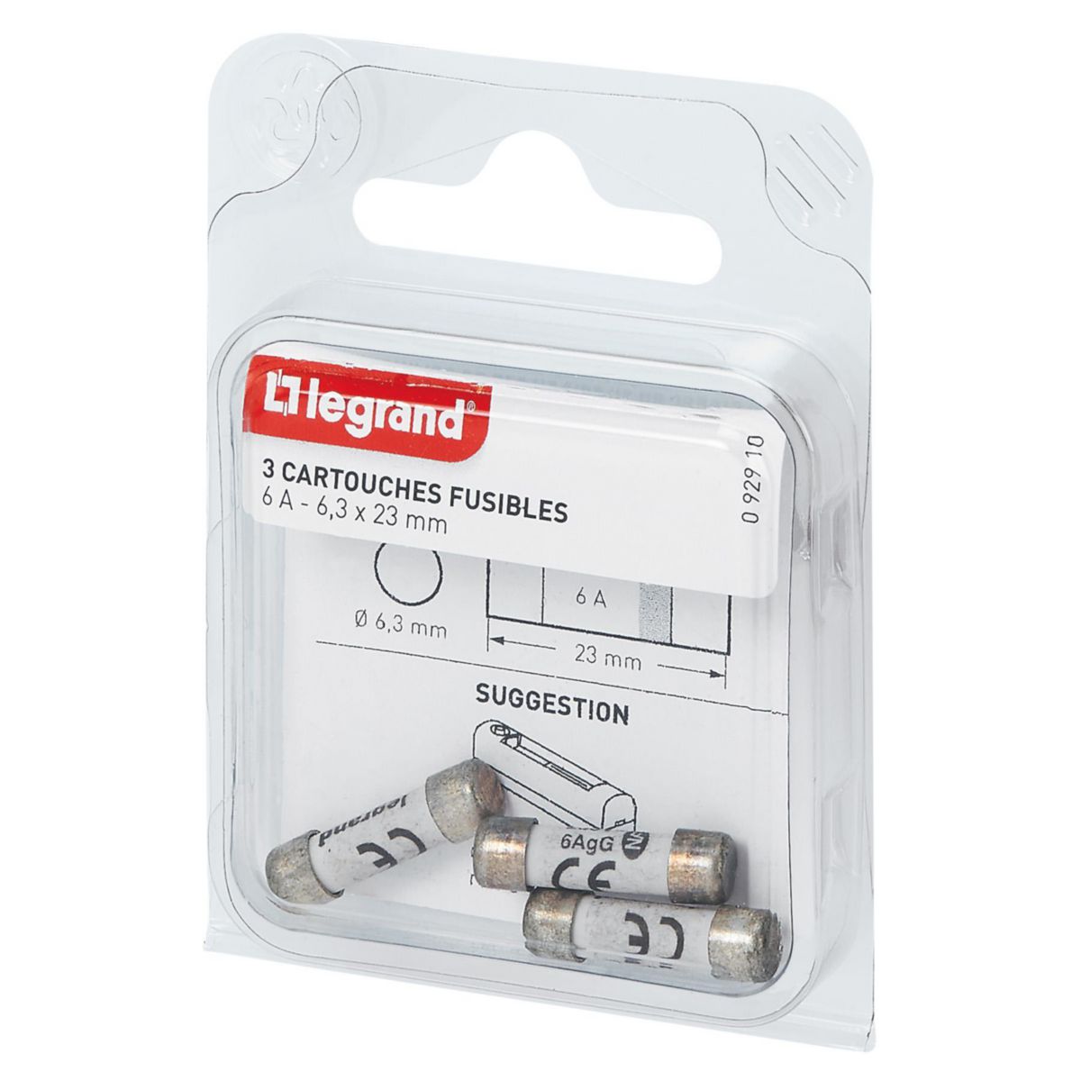 LEGRAND - Cartouche s/voy 6x23 6a x3 092910 | POINT.P