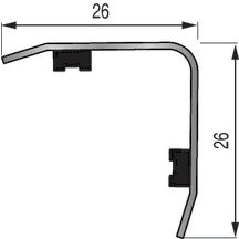 DINAC - Cornière métallique adhésive pour angle sortant - inox satiné ...