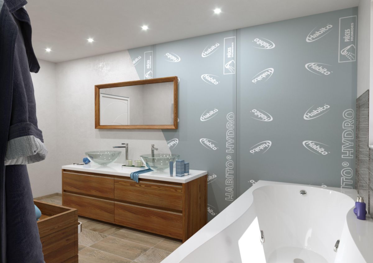 PLACO - Plaque de plâtre Habito Hydro 13 120/270 - 2500x1200 m | POINT.P