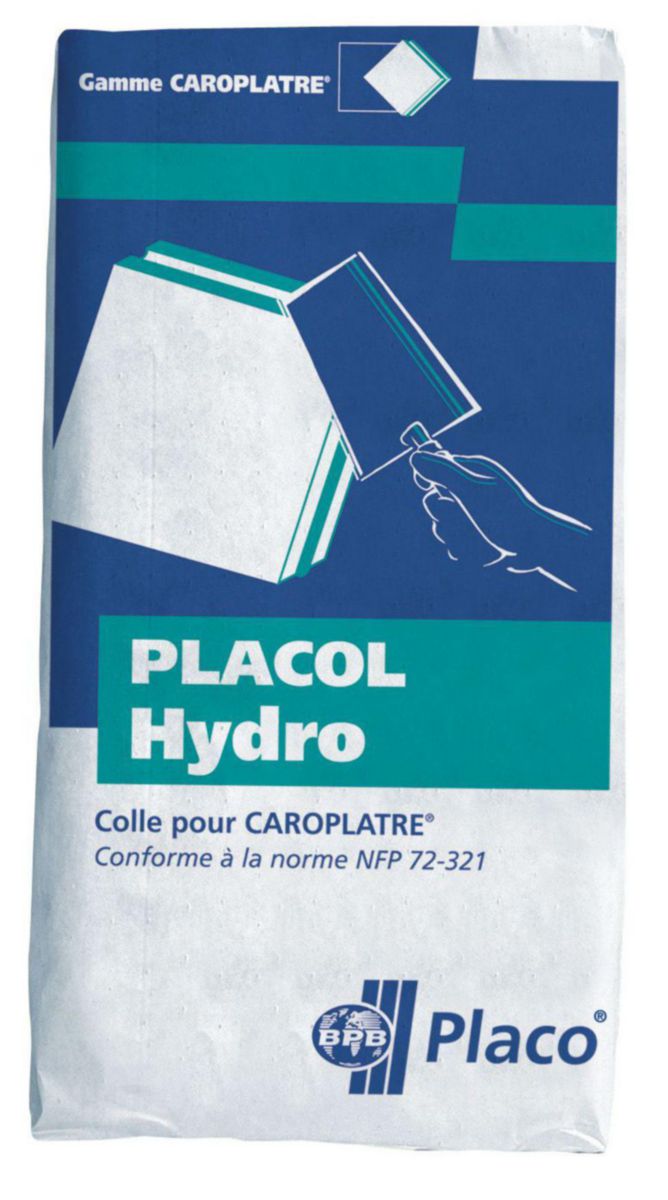 PLACO - Colle carreau de plâtre hydrofuge Placol Hydro - sac de 25 kg ...