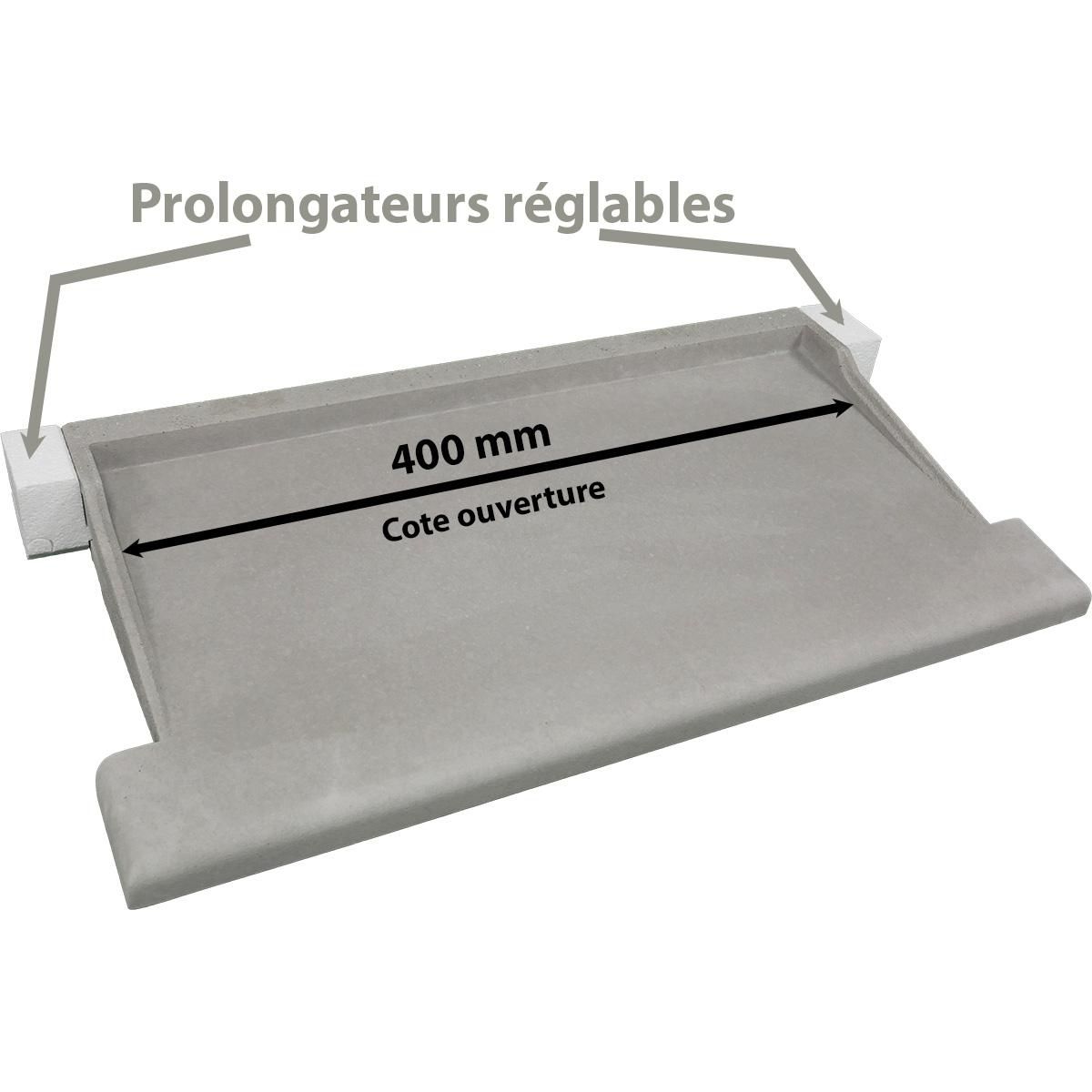 MSEA - Appui Speed 400 MSEA gris perle Profondeur 30 cm | POINT.P