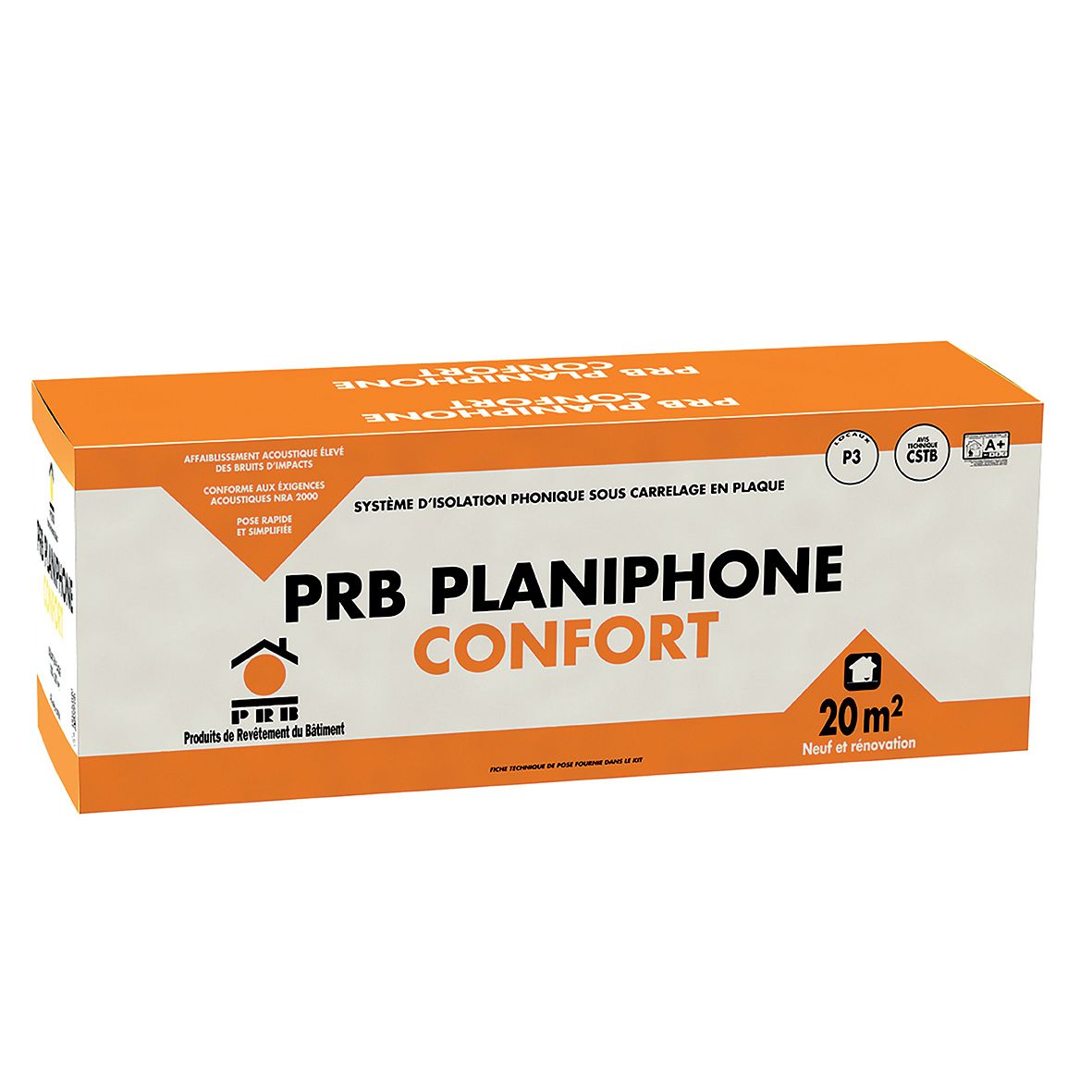 PRB - Système d'isolation phonique sous carrelage Planiphone Confort ...