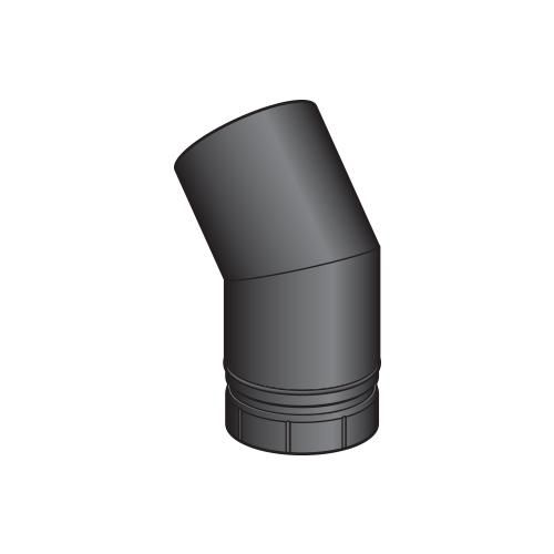 POUJOULAT - Coude à segment 45° EMAILLE, diamètre 150 mm CDS 45 150 E ...