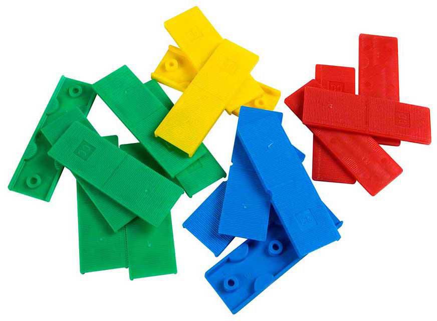 COBRA FASTENER - Cale PVC autodrainante Flatpad sac de 200 pièces mix ...