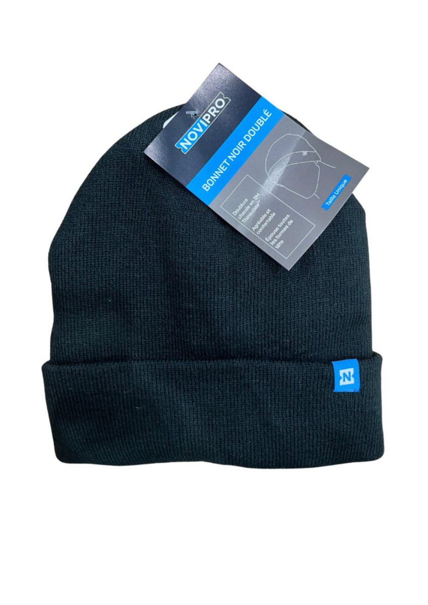 NOVIPRO - Bonnet noir avec doublure en acrylique NOVIPRO | POINT.P