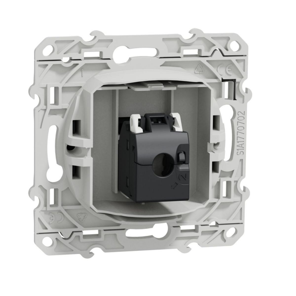 SCHNEIDER ELECTRIC - Prise RJ45 cat. 6 STP grade 3 Odace - anthracite ...