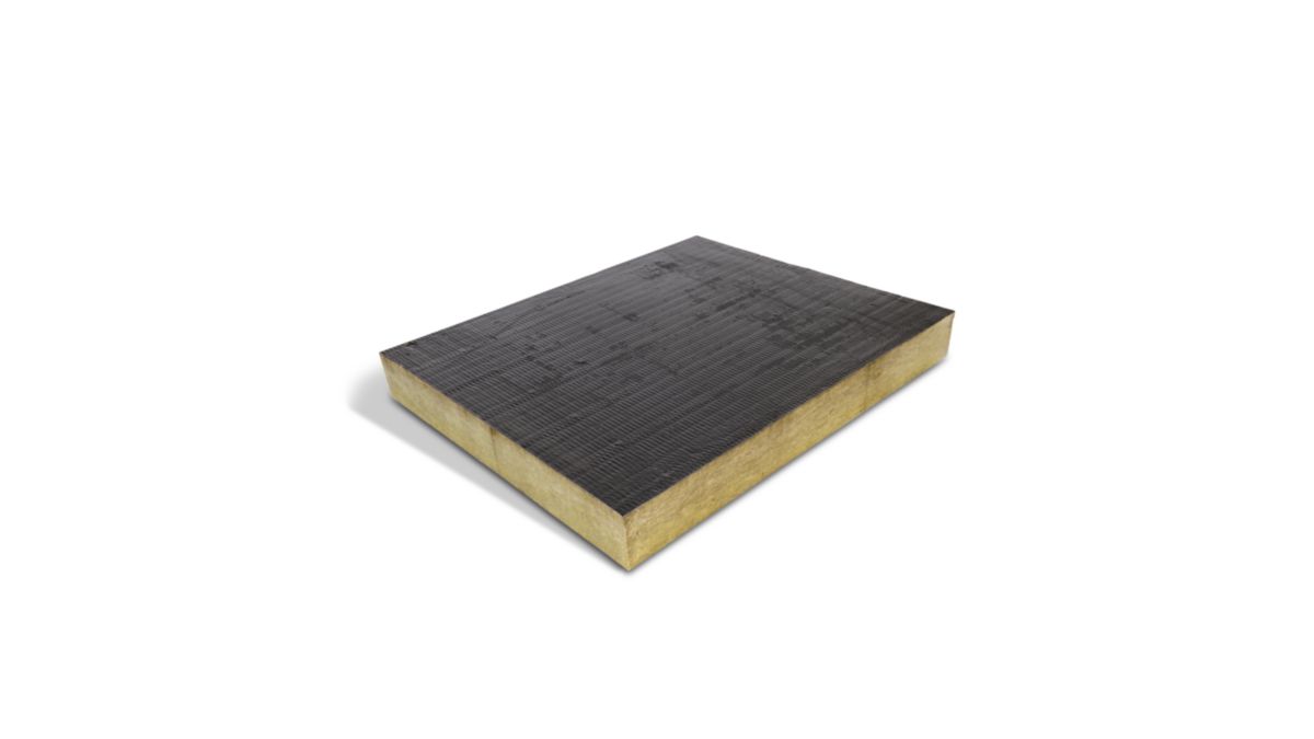 ROCKWOOL - Panneau laine de roche pour isolation toit terrasse Rock Up C Soudable - revêtu ...