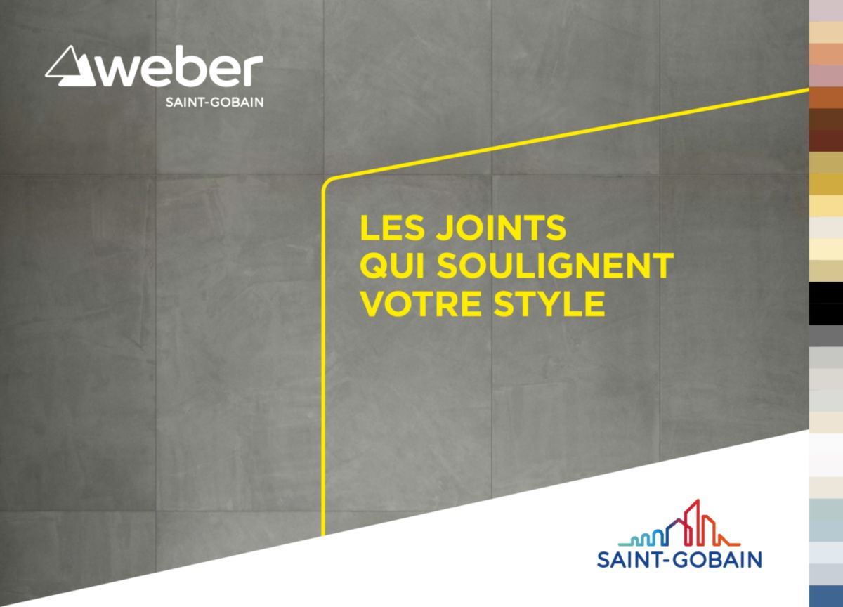 WEBER - Mortier weberjoint fin pour carrelage mural - gris ciment E00 ...