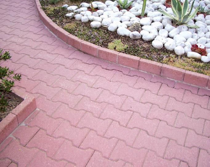 ALKERN - Pavé autobloquant I - béton - rouge - 16,5x19,8 cm - ép. 6 cm | POINT.P