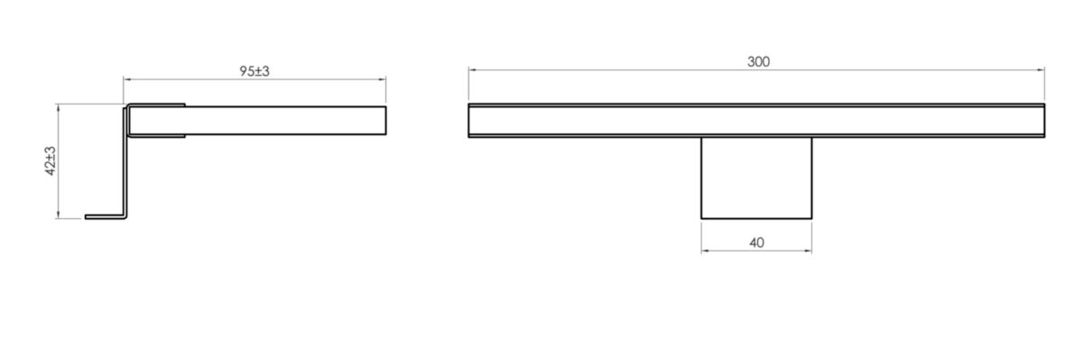 ALTERNA - Spot LED Alterna Réglette blanche translucide 30 cm | POINT.P