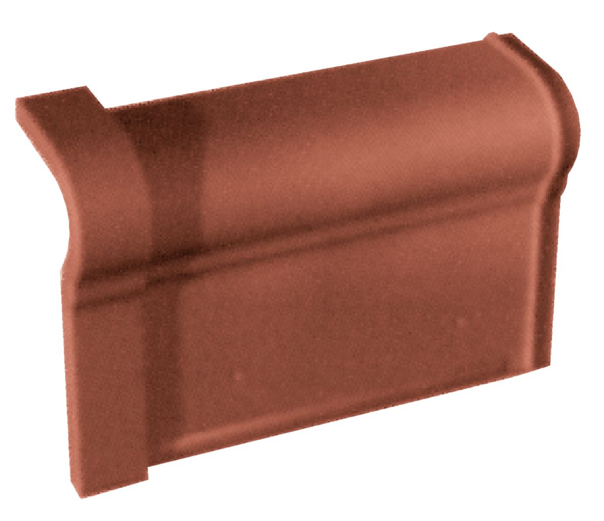 MONIER - Tuile de rive universelle 33 - droite - terre cuite rouge ...