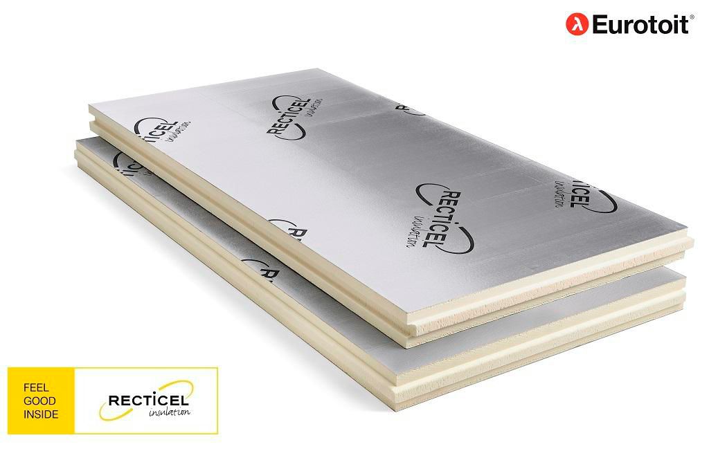 RECTICEL - Panneau polyuréthane Eurotoit Recticel épaisseur 60mm 2,40x1 ...