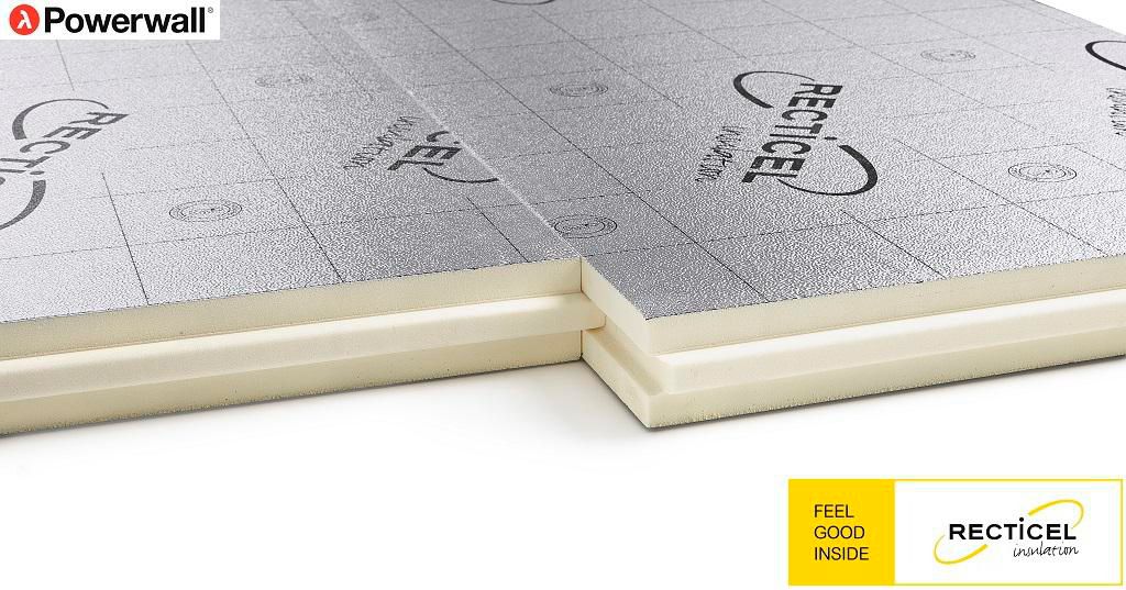 RECTICEL - Panneau isolant rigide PIR Powerwall (F) - ép. 82 mm - 1,2x0 ...