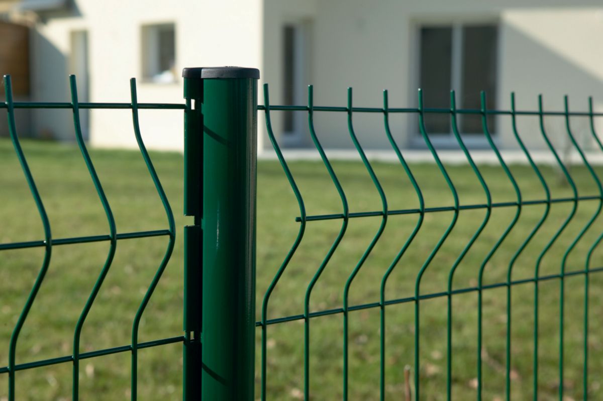 DIRICKX - Poteau /clôture Axor plastifié vert RAL 6005 Dirickx - L. 2 ...