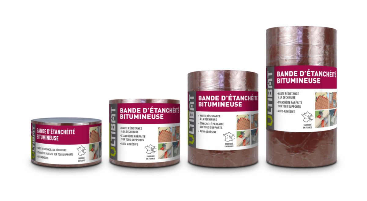 ULTIBAT - Bande d'étanchéité bitumineuse ULTIBAT couleur tuile 22,5cmx10m (anciennement CADA)