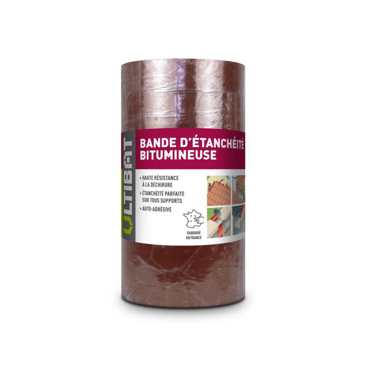ULTIBAT - Bande d'étanchéité bitumineuse ULTIBAT couleur tuile 30cmx10m (anciennement CADA)