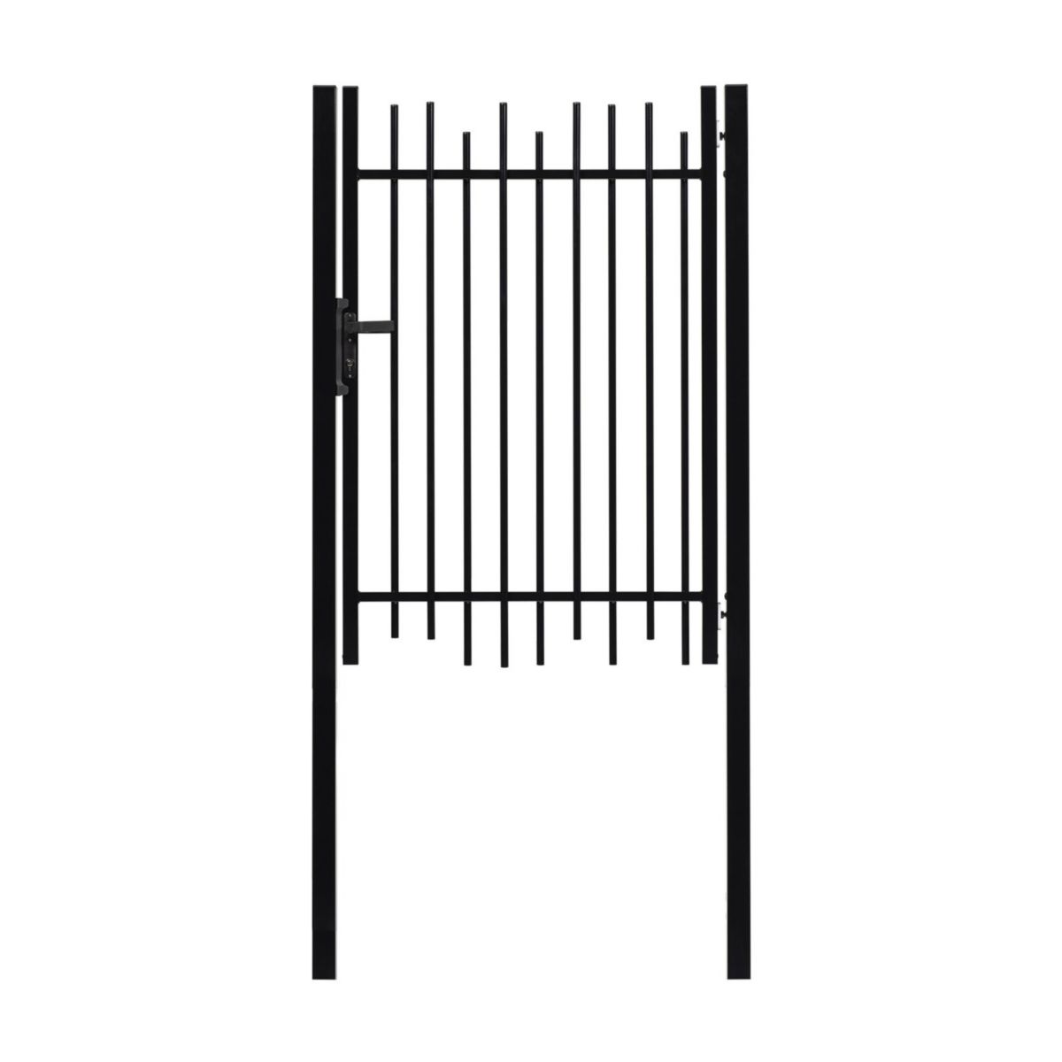 DIRICKX - Portillon Elixir Pur à sceller - acier galvanisé - noir RAL ...