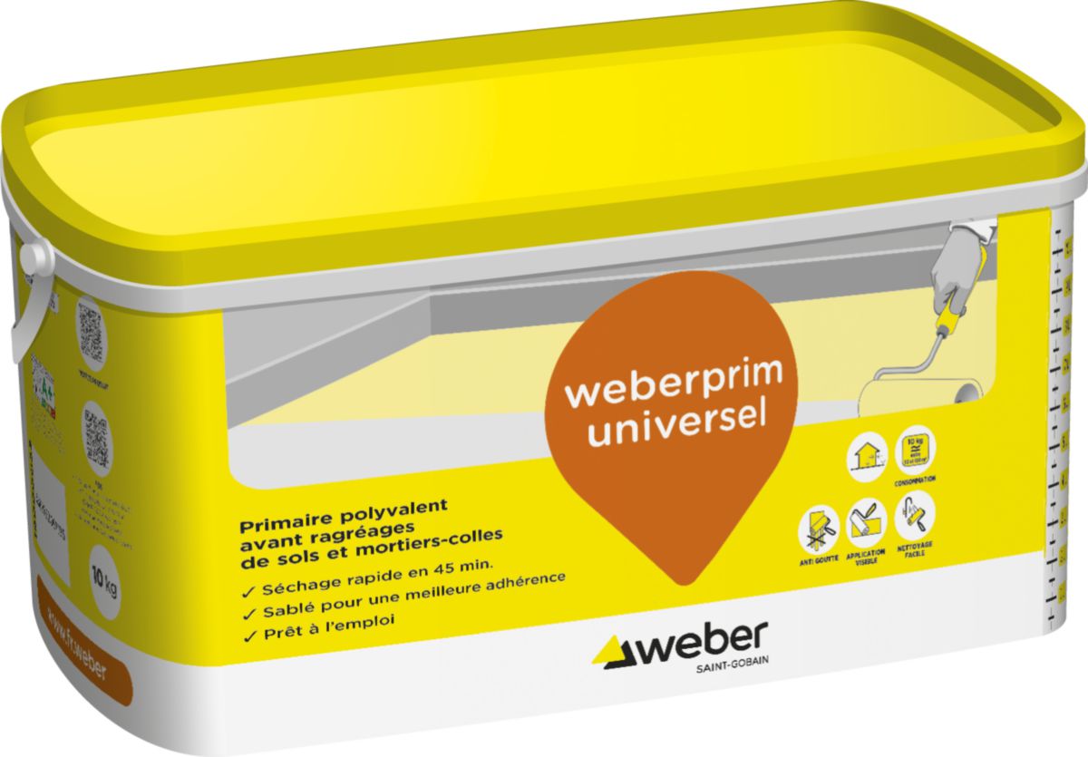 WEBER - Primaire polyvalent weberprim universel - seau de 10 kg | POINT.P