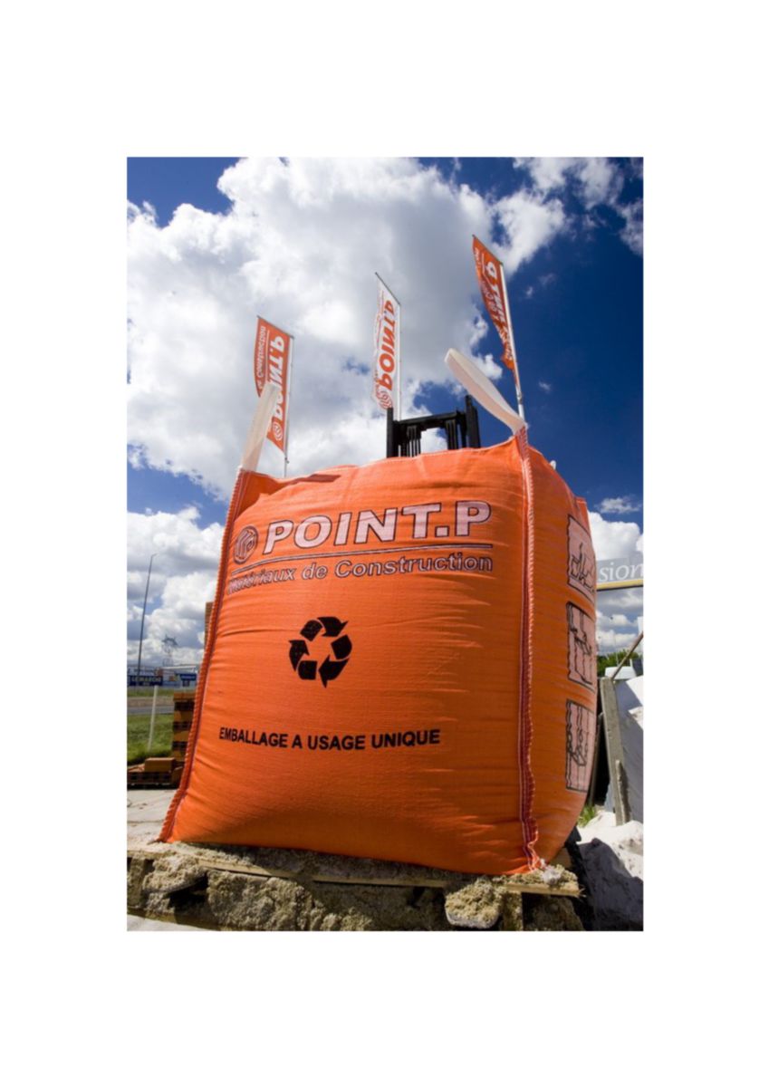 ULTIBAT - Big bag Point.P 4 faces toile orange vide - capacité 790 l - 1500kg | Point.P