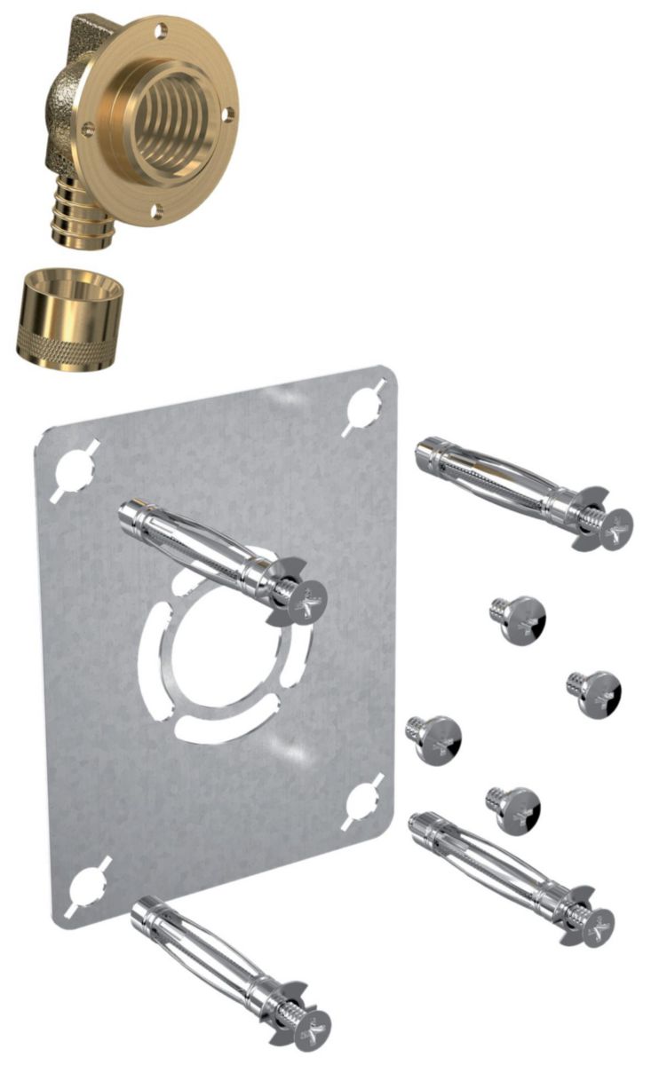 ROBIFIX - Plaque de fixation pour raccord à glissement monotrou pour ...