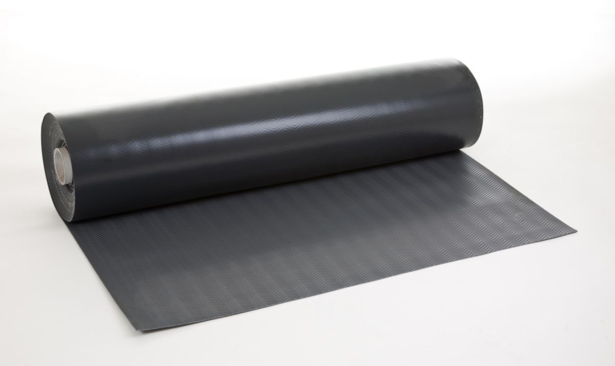 Siplast Feuille étanchéité Monarplan W Pvc Armé Gris Foncé Rouleau 106x20 M ép 2 Mm Pointp
