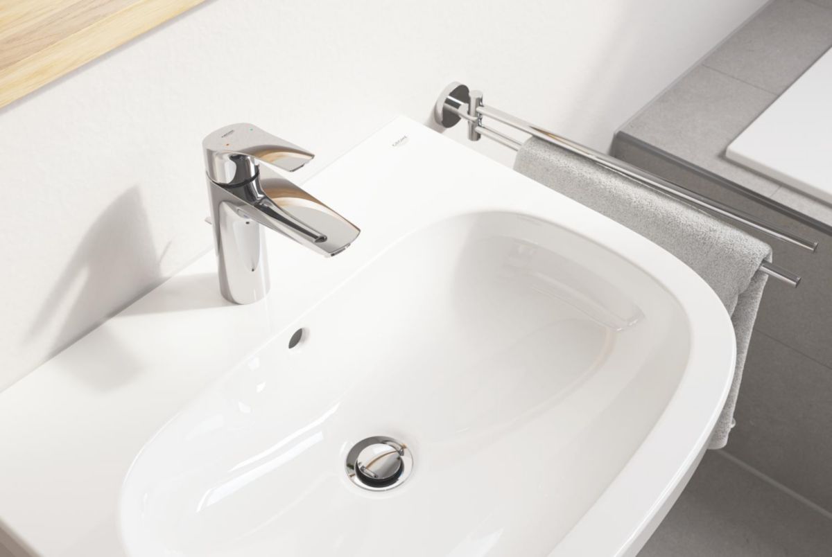 GROHE - Mitigeur monocommande Lavabo Taille M Eurosmart Chromé GROHE ...
