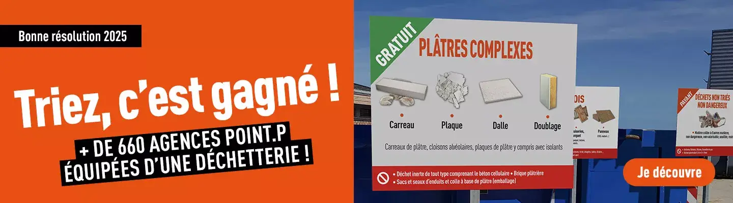 POINT.P : Matériaux, carrelage, gros œuvre, isolation, couverture ...